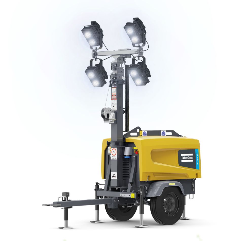 Atlas Copco launches HiLight V5+ LED light towers - Construction Week India