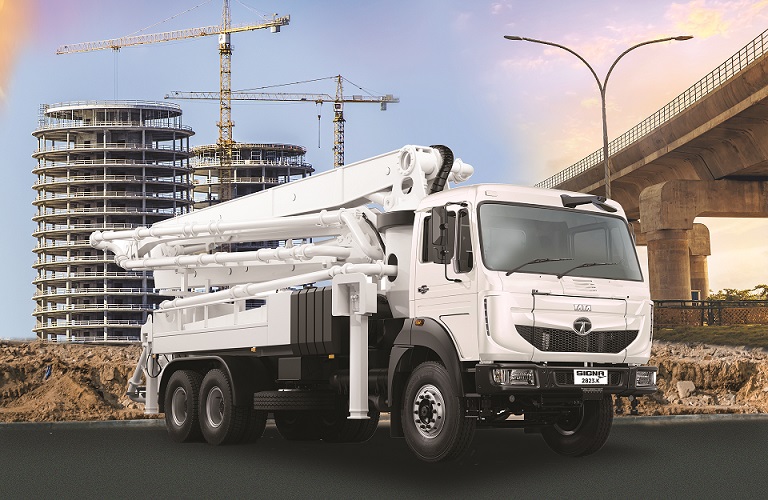Tata Motors Construck Transit Mixer and Boom Pump Series - Construction ...