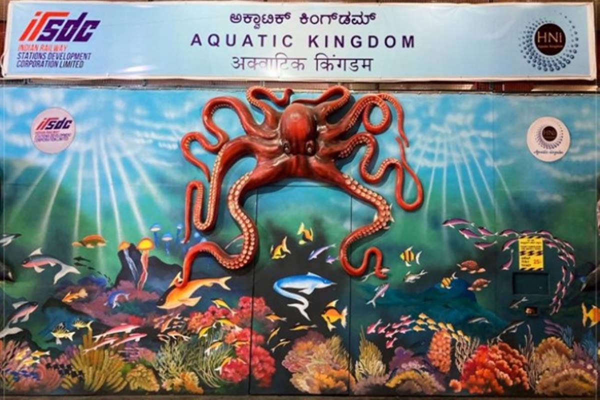 Indian Railways’ first movable freshwater tunnel aquarium opened at ...