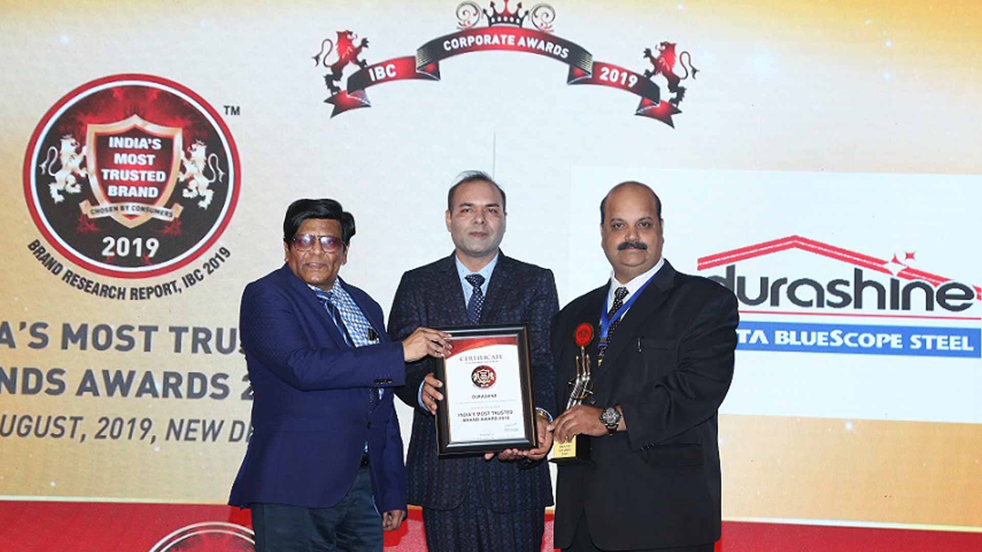 DURASHINE from Tata BlueScope Steel is India’s Most Trusted Brand 2019 ...