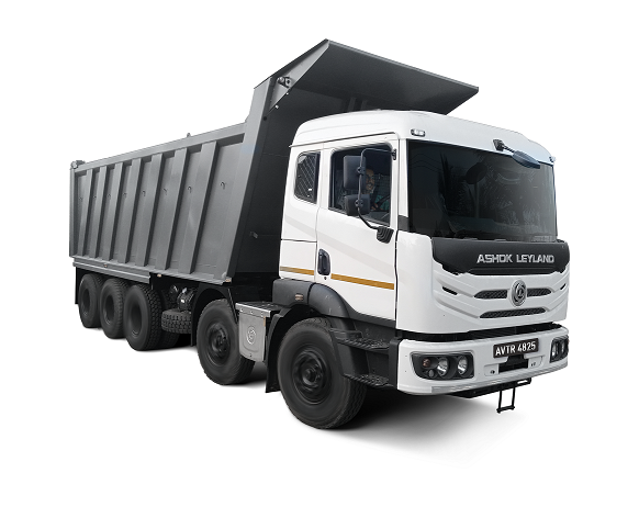 Ashok Leyland launches AVTR 4825 10x2 tipper with tandem dummy axle ...