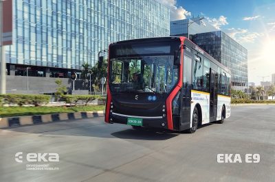 EKA unveils its first electric bus- EKA E9 - Construction Week India
