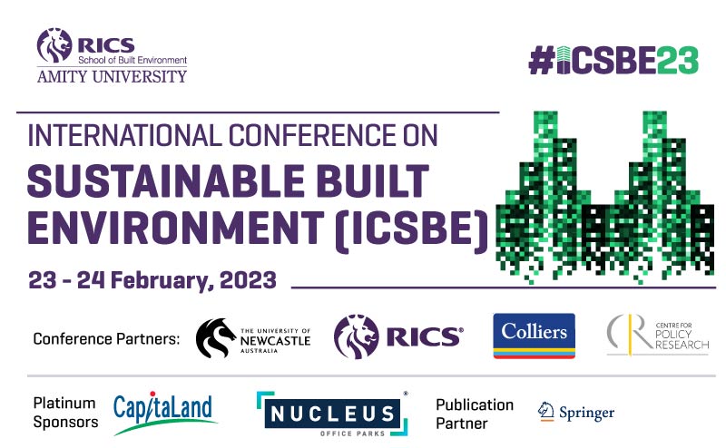 An international conference on sustainable built environment (ICSBE23 ...