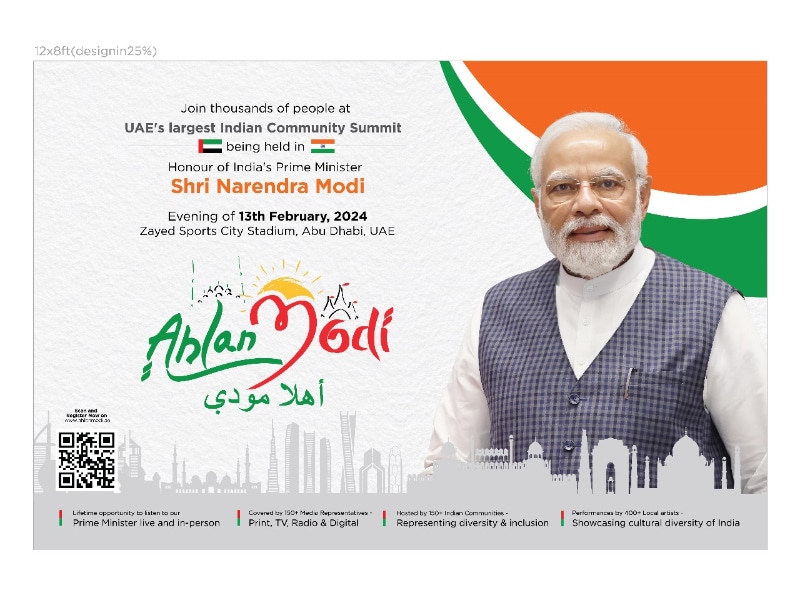 UAE's Indian diaspora prepares grand welcome for PM Modi - Construction ...